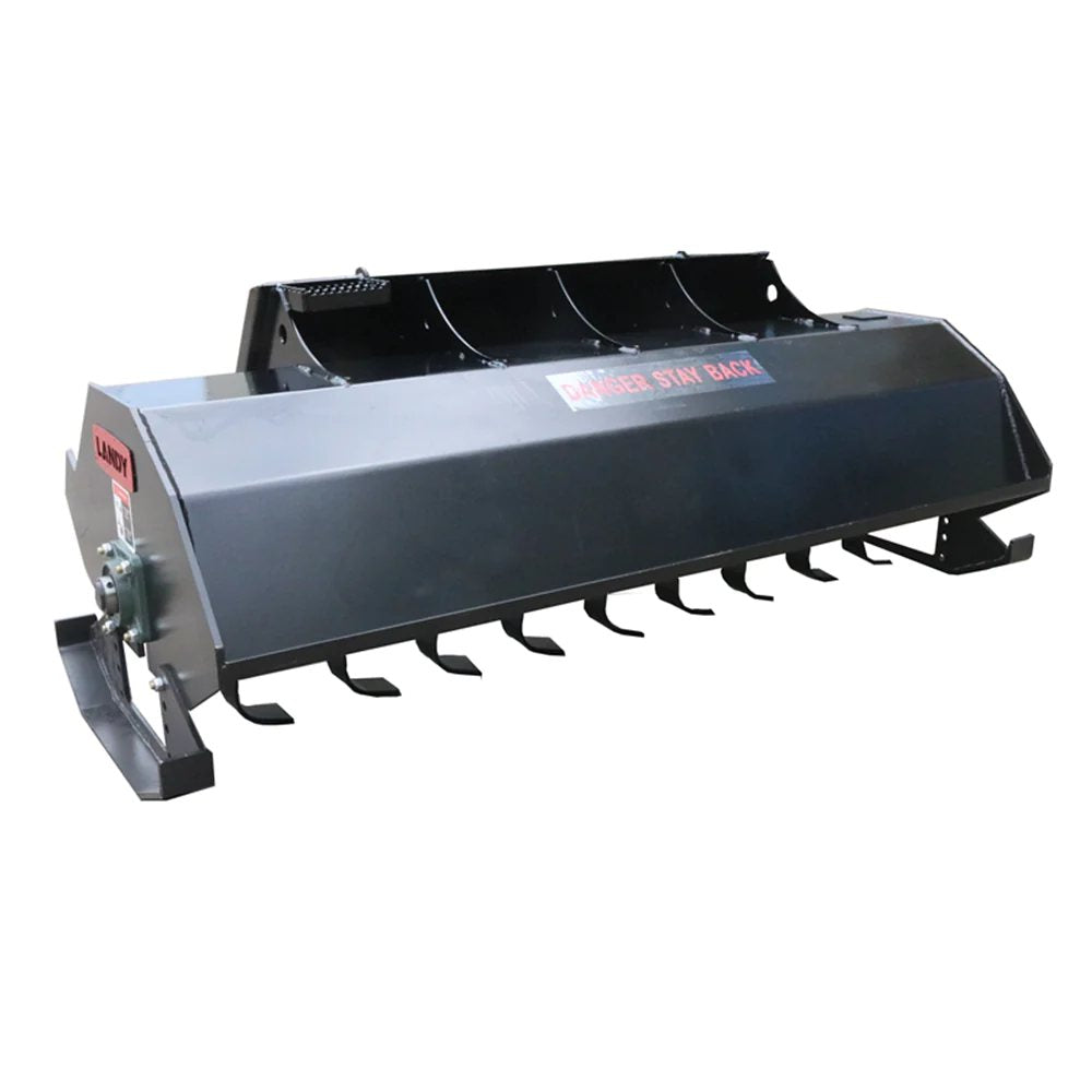 Landy Attachments 72" Skid Steer Bi-Directional Driven Rotary Tiller A ...