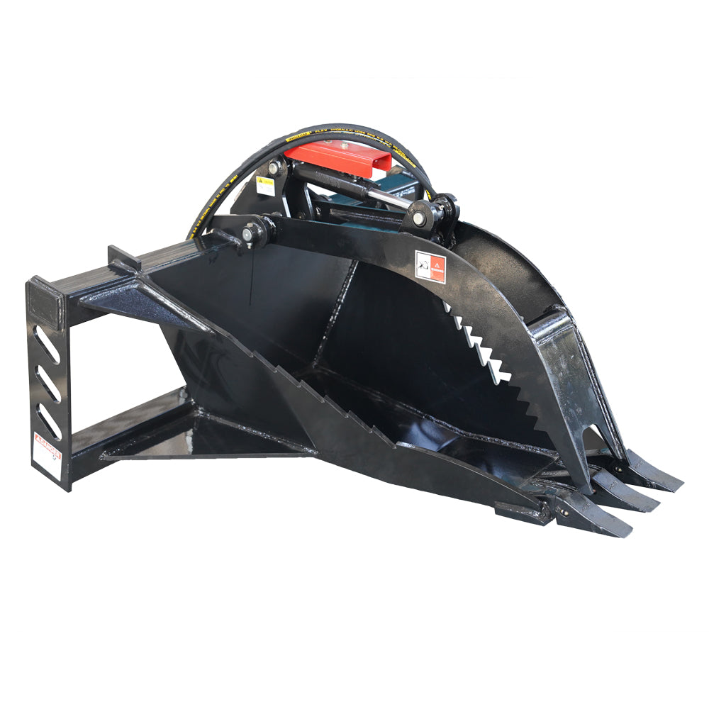 Landy Attachments Skid Steer Extreme Duty Stump Bucket Grapple Attachm ...